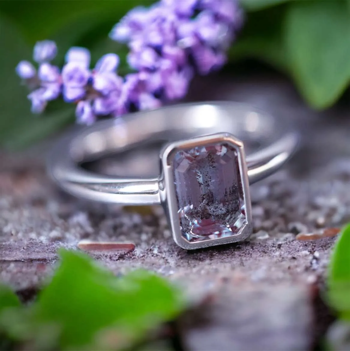 The “Noel” Ring • 8x6mm Cremation Ring for Ashes | Sugarberry Memorials